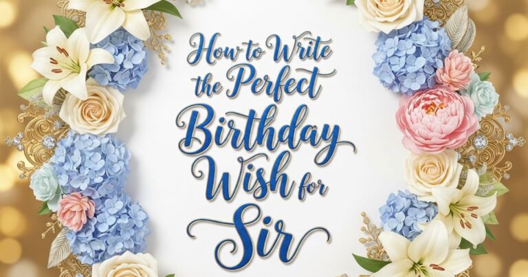 150+ Birthday Wishes for Sir – Heartfelt, Funny & Professional Messages ...