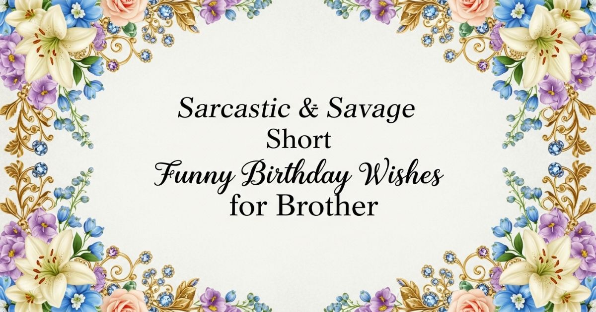 150+ Short Funny Birthday Wishes for Brother (Hilarious, Cheeky & One ...